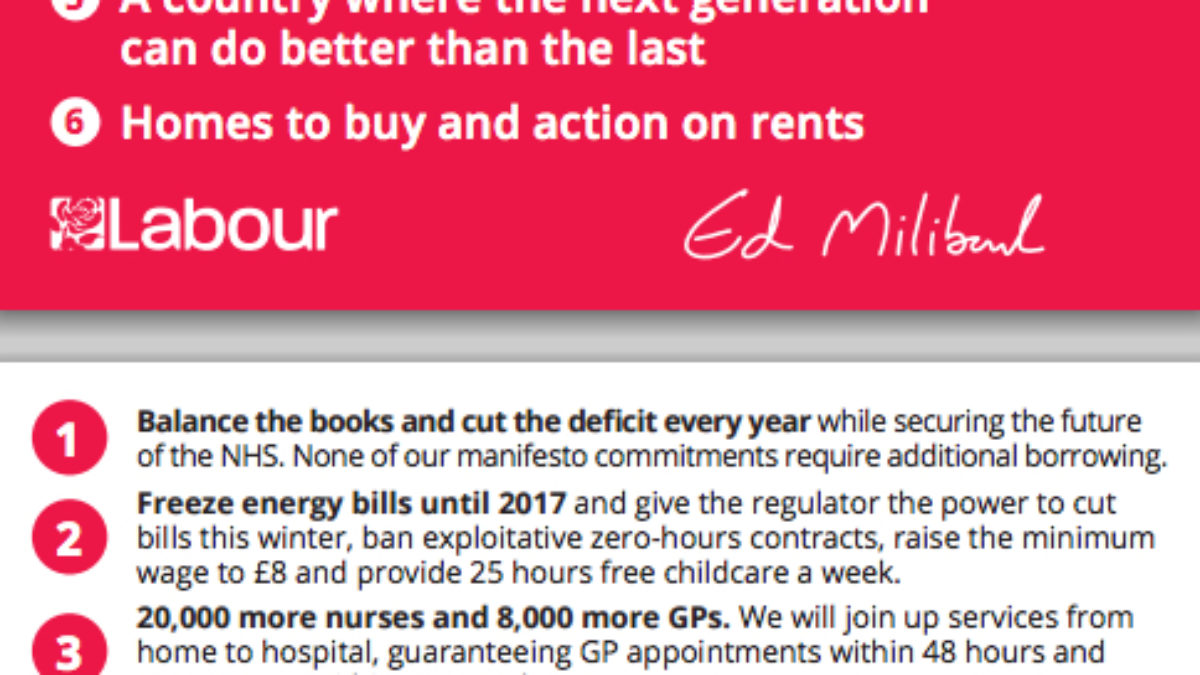 Revealed: Labour adds sixth pledge to the pledge card - and it's on ...