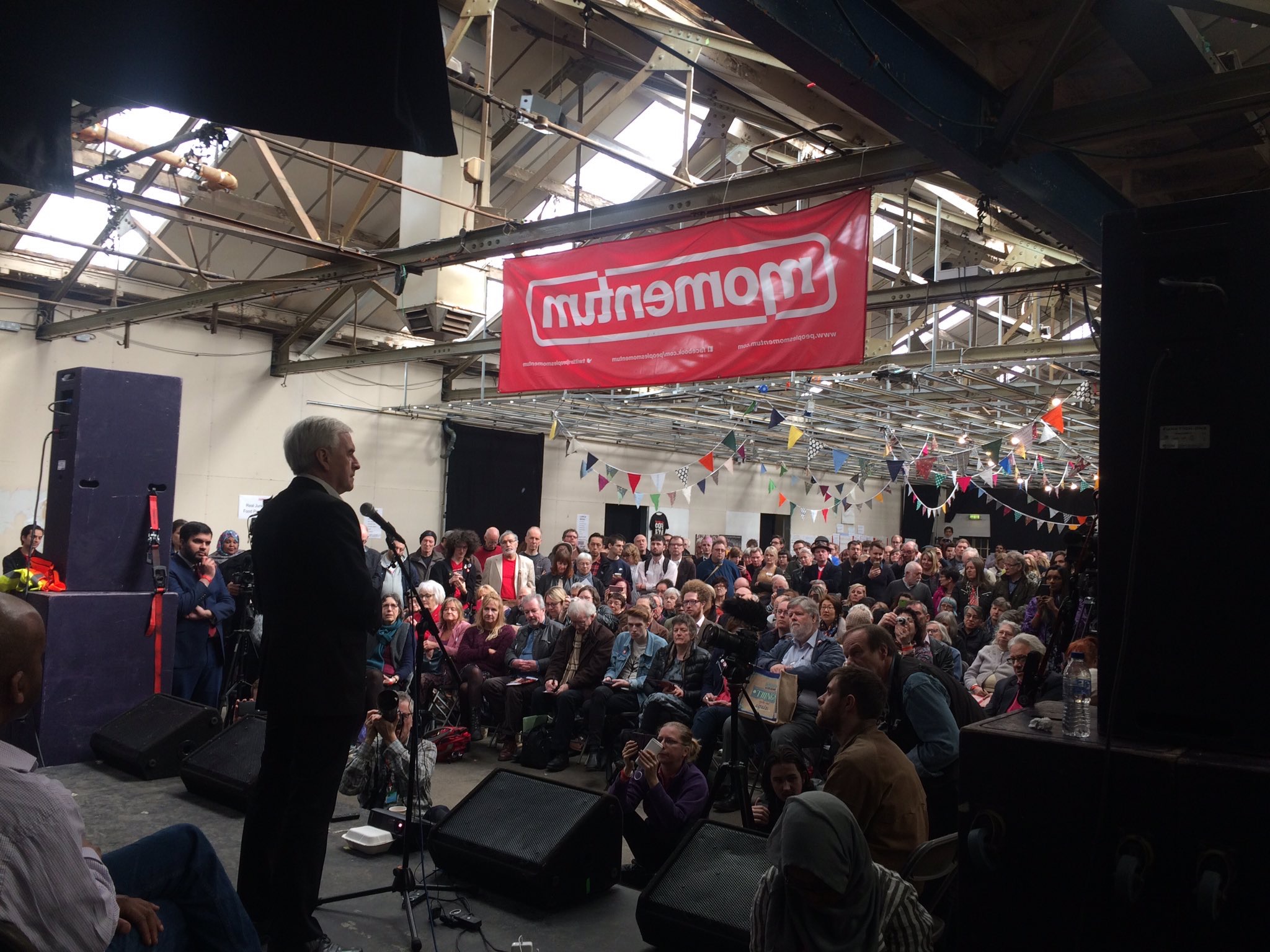 It was striking to see Momentum and Progress campaign together ...