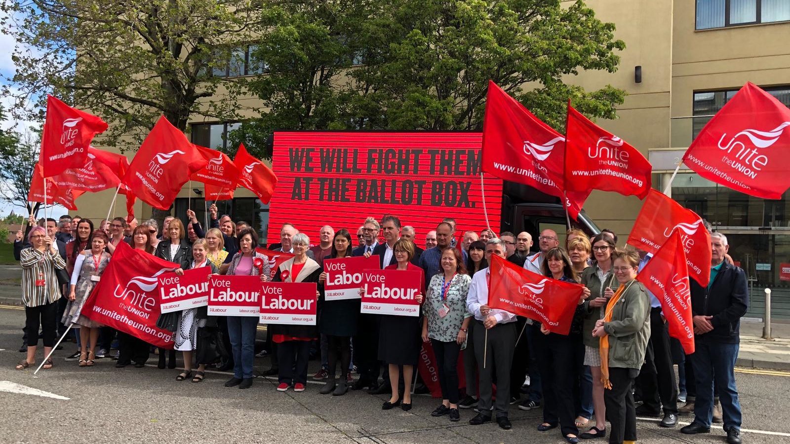 'We will fight them at the ballot box': Unite launches anti-far right ...