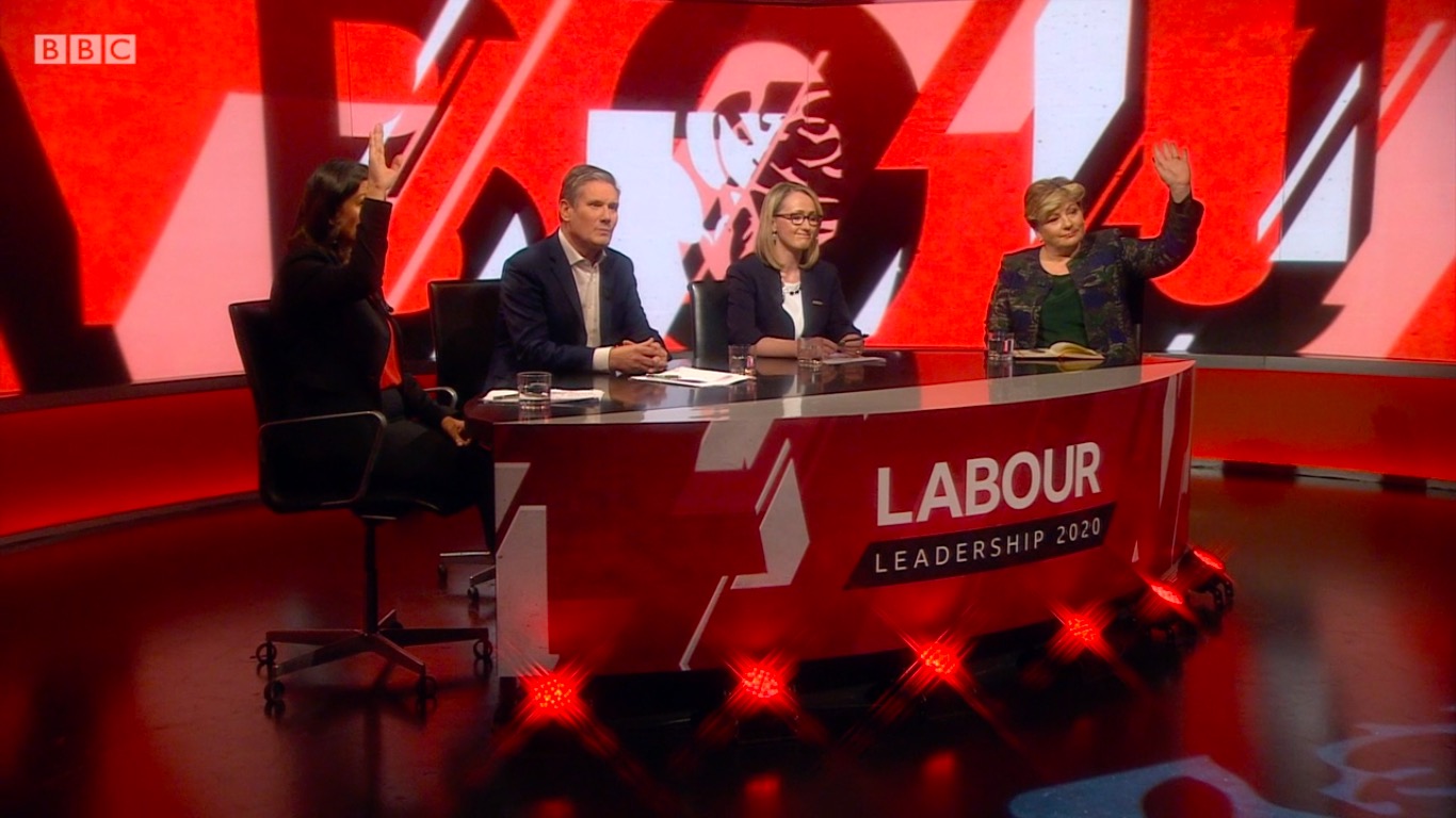 One moment from the first TV debate of Labour's leadership race said it ...