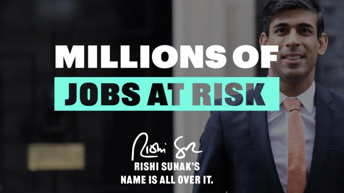 Millions of jobs at risk? Rishi Sunak's name is all over it - LabourList