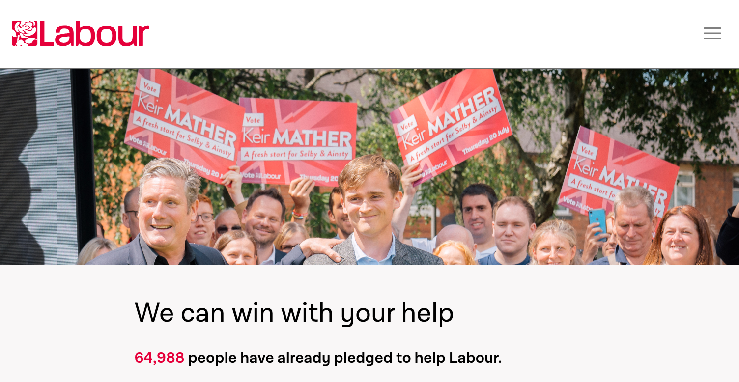 General election 2024: Thousands sign up to campaign for Labour ...