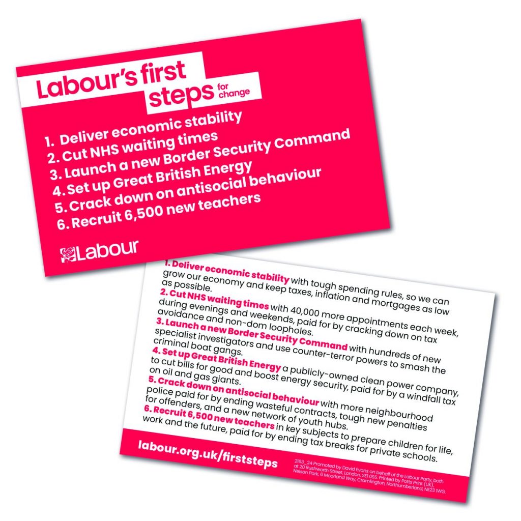 Revealed: Ten new election campaign leaflets signal Labour's priorities ...